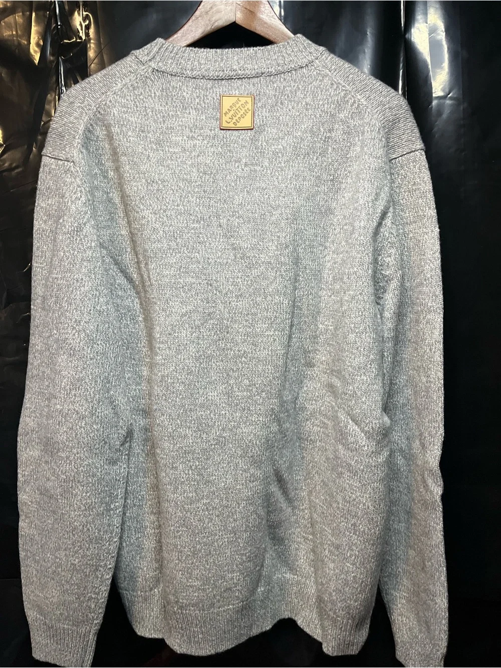 Louis Vuitton | Sweaters | Louis Vuitton Mens Gray Fox Logo Crewneck ...